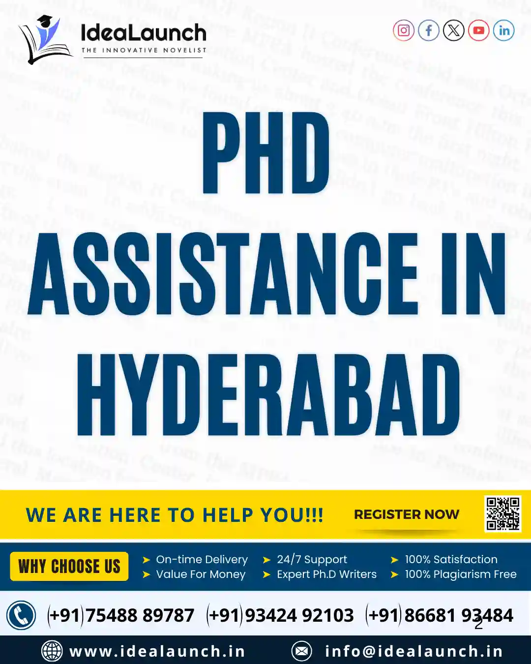 PhD Assistance in Hyderabad | PhD Guidance & Thesis Help